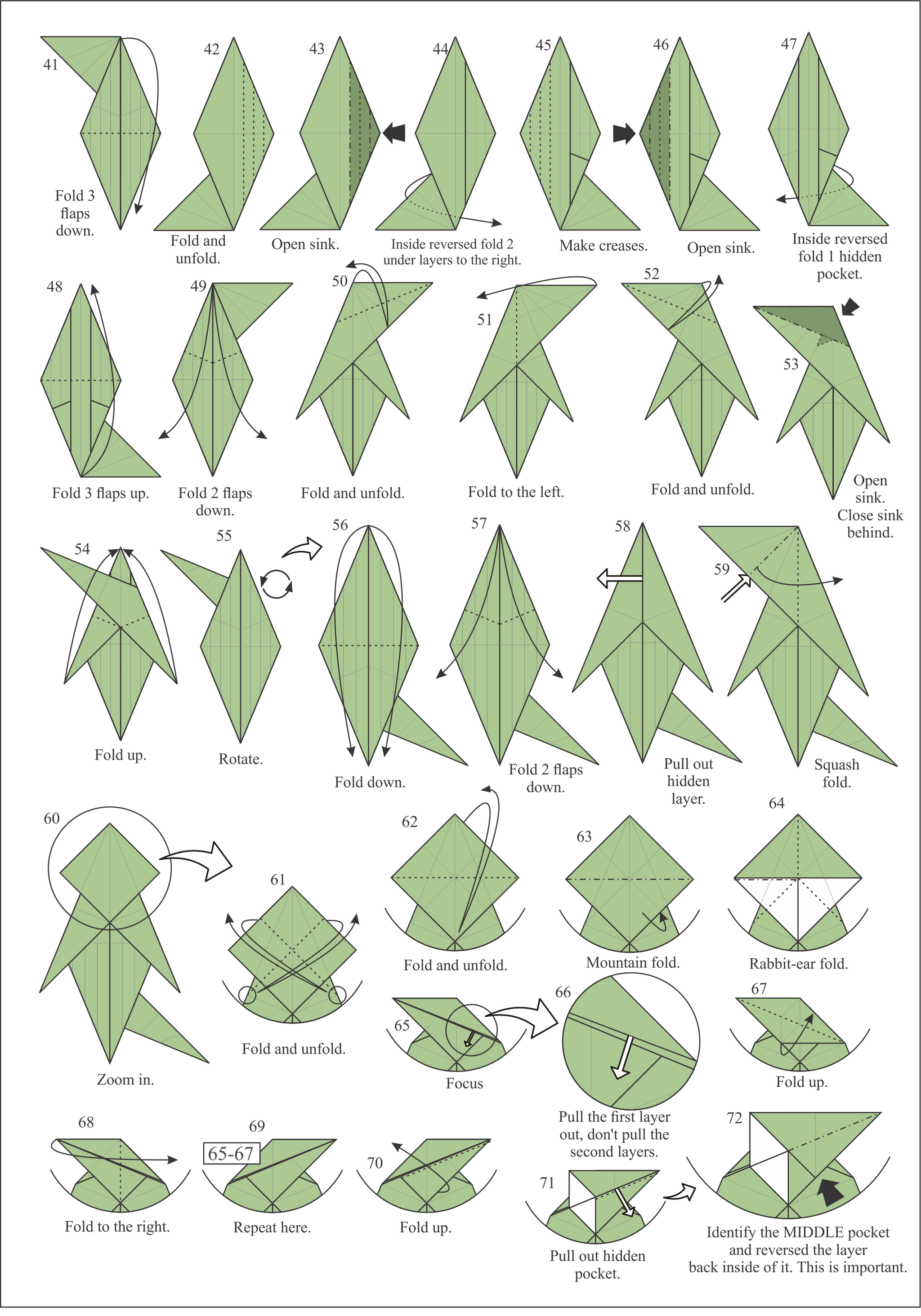 Origami Mantis Instruction Diagram - Praying Mantis Origami Ebook ...