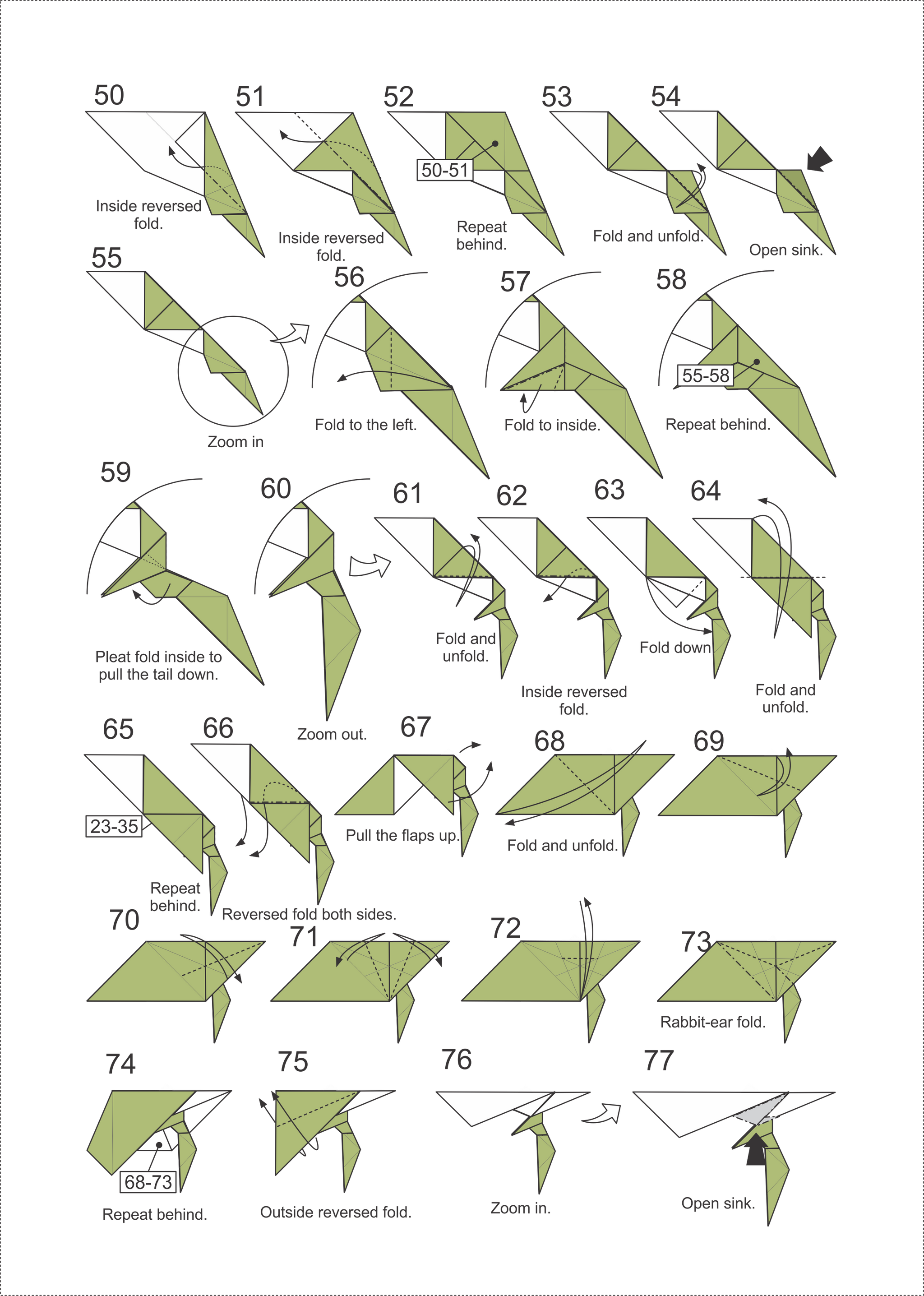 Origami Dragon Instruction Diagram - Origami Light Fury Dragon Ebook ...
